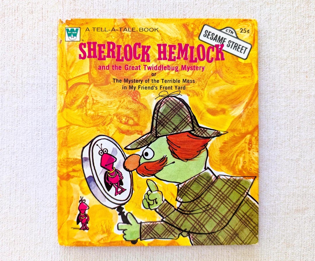 Vintage SESAME STREET Sherlock Hemlock and the Great Twiddlebug Mystery ...