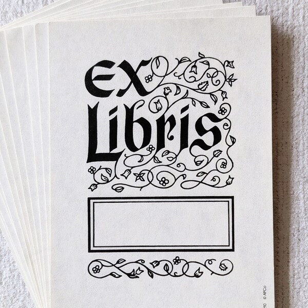 Book Plates Stickers - Etsy