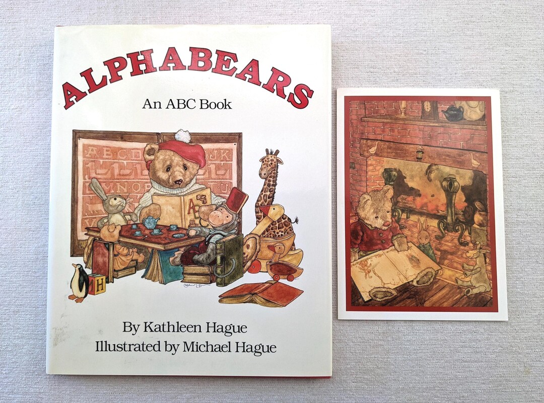 Vintage ALPHABEARS an ABC Book and Matching Greeting Card | Teddy Bears ...