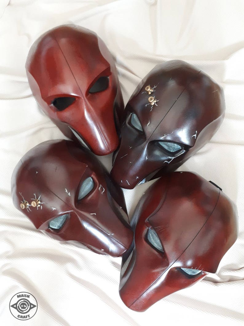 Redhood Mask Red Hood Helmet Jason Todd DC comics Batman | Etsy