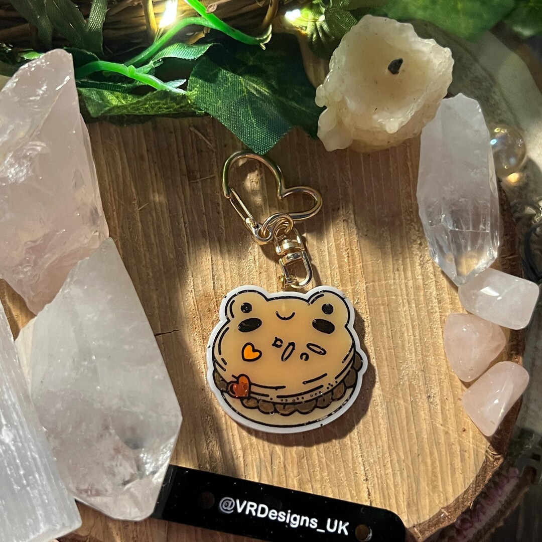 Cute Food Themed Keychains Kawaii, Handmade, Strawberry Milk, Donut ...