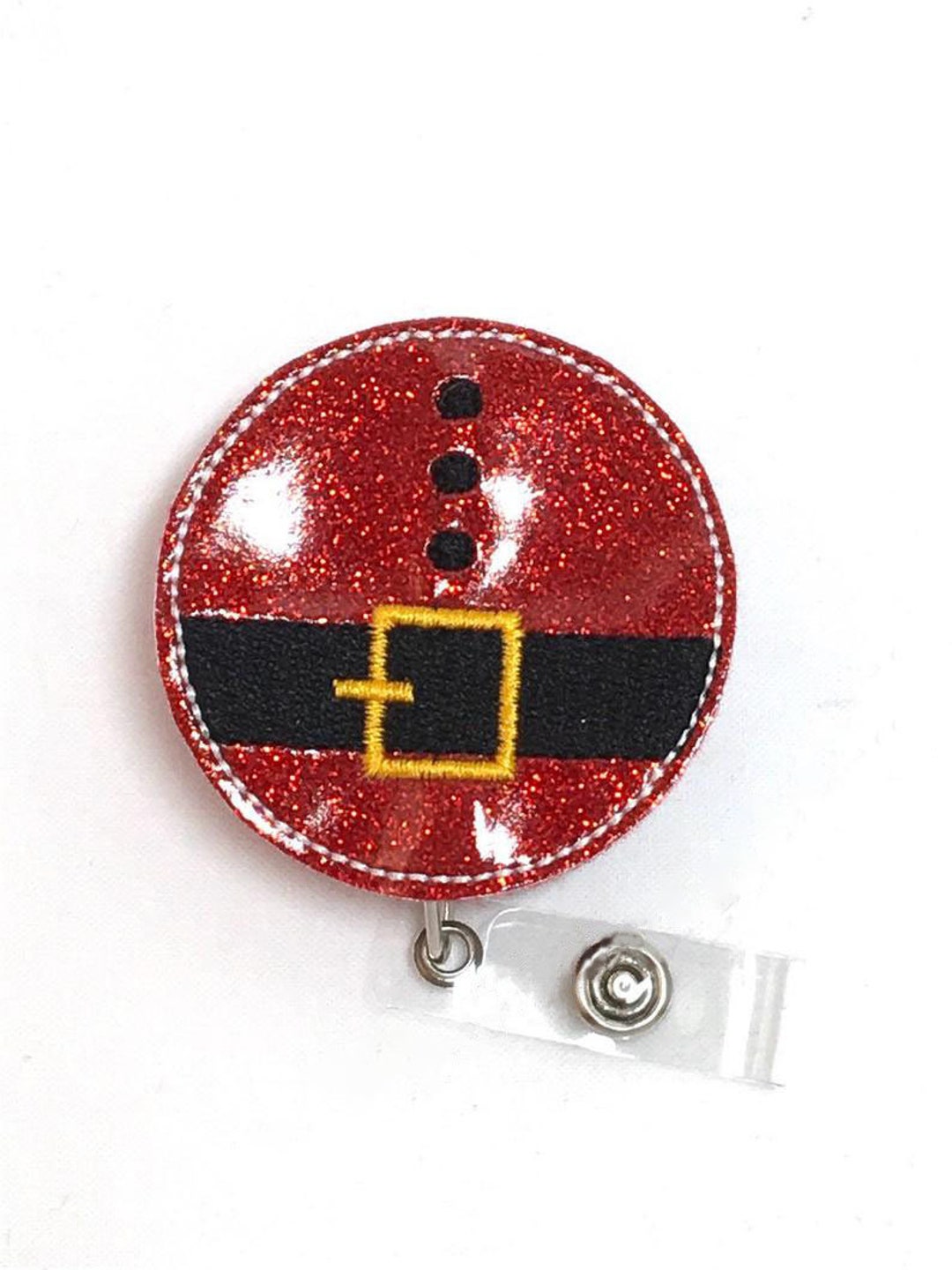 Santa Badge Reel, Badge Topper, Nurse Badge Reel, Christmas Badge Reel ...