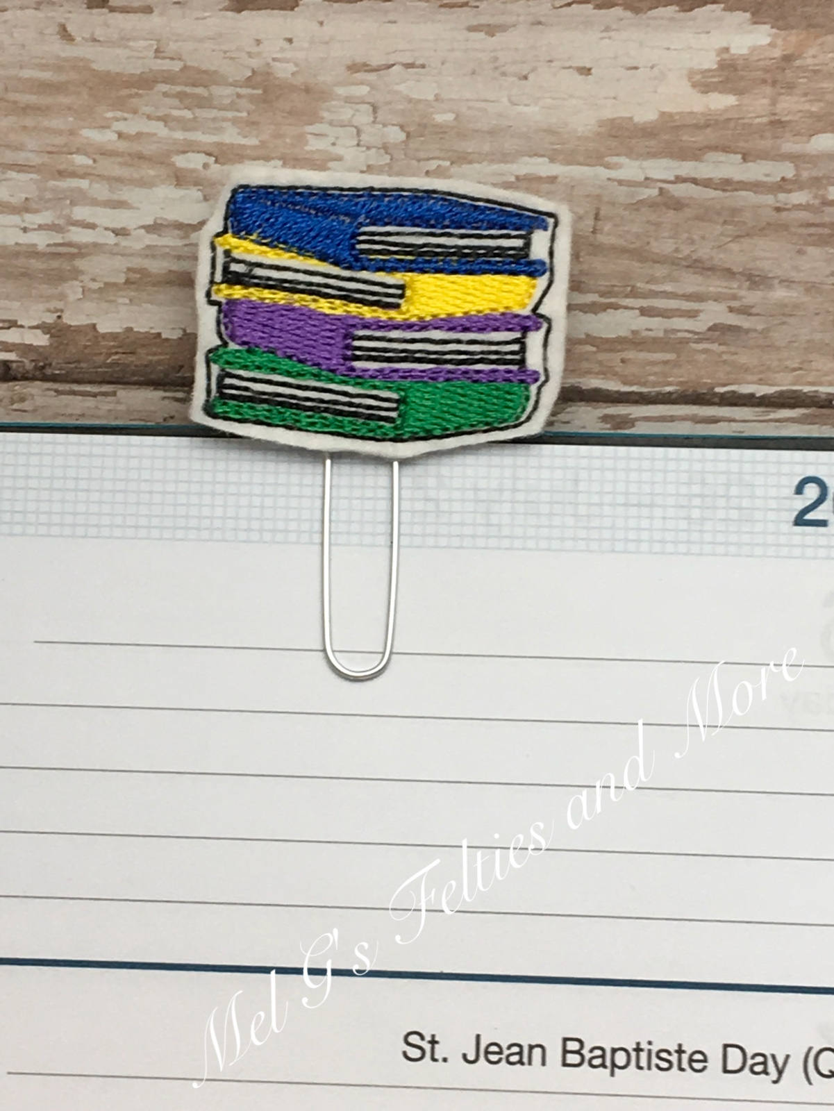 Book Planner Clip Book Stack Planner Clip Teacher Planner - Etsy