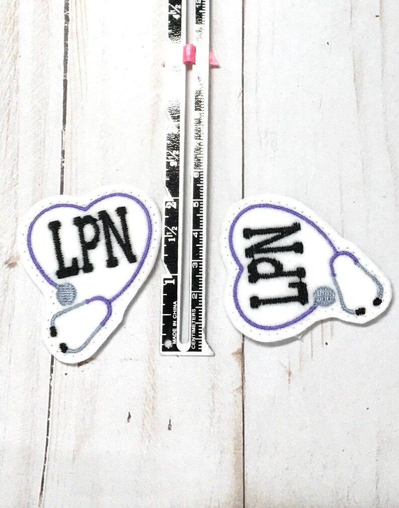 Stethoscope Badge Reel, LPN Badge Reel, Nurse Badge Reel, RN Badge Reel ...