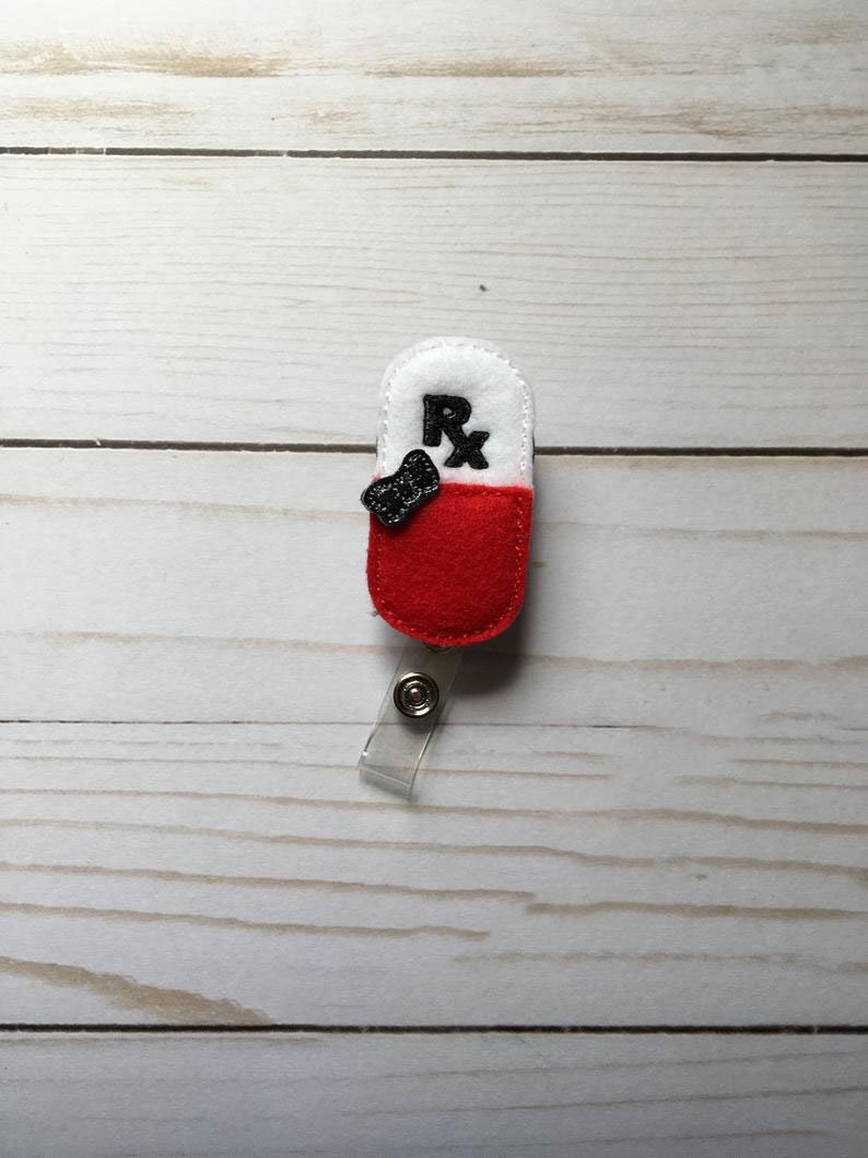 Pill Badge Reel Badge Reel Nurse Badge Reel Pharmacy Tech | Etsy
