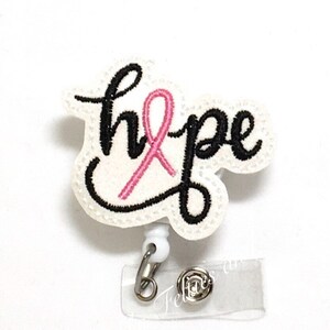 Awareness Badge Reel, Hope Badge Holder,nurse Badge Reel,breast Cancer ...