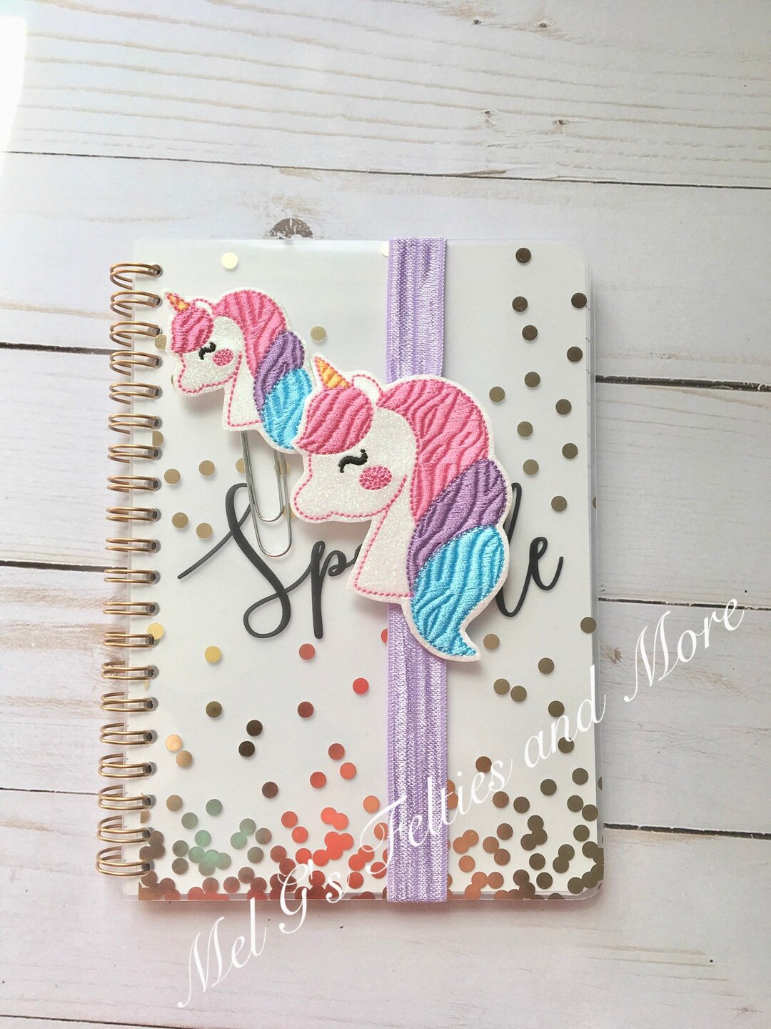 Unicorn Planner Clip, Unicorn Planner Band, Teacher Planner Clip, Book ...