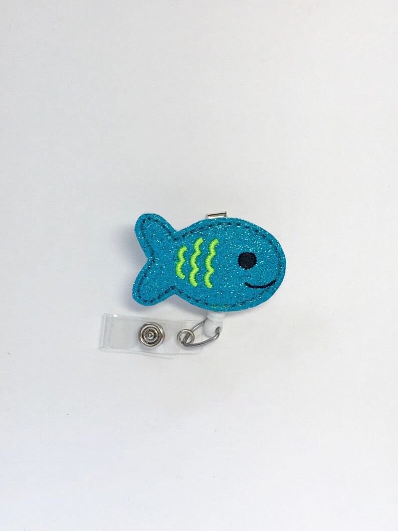 Nurse Badge Reel Fish Badge Reel Badge Reel RN Badge Reel - Etsy