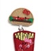Hamburger Badge Reel Fries Badge Reel Badge Holder Teacher - Etsy