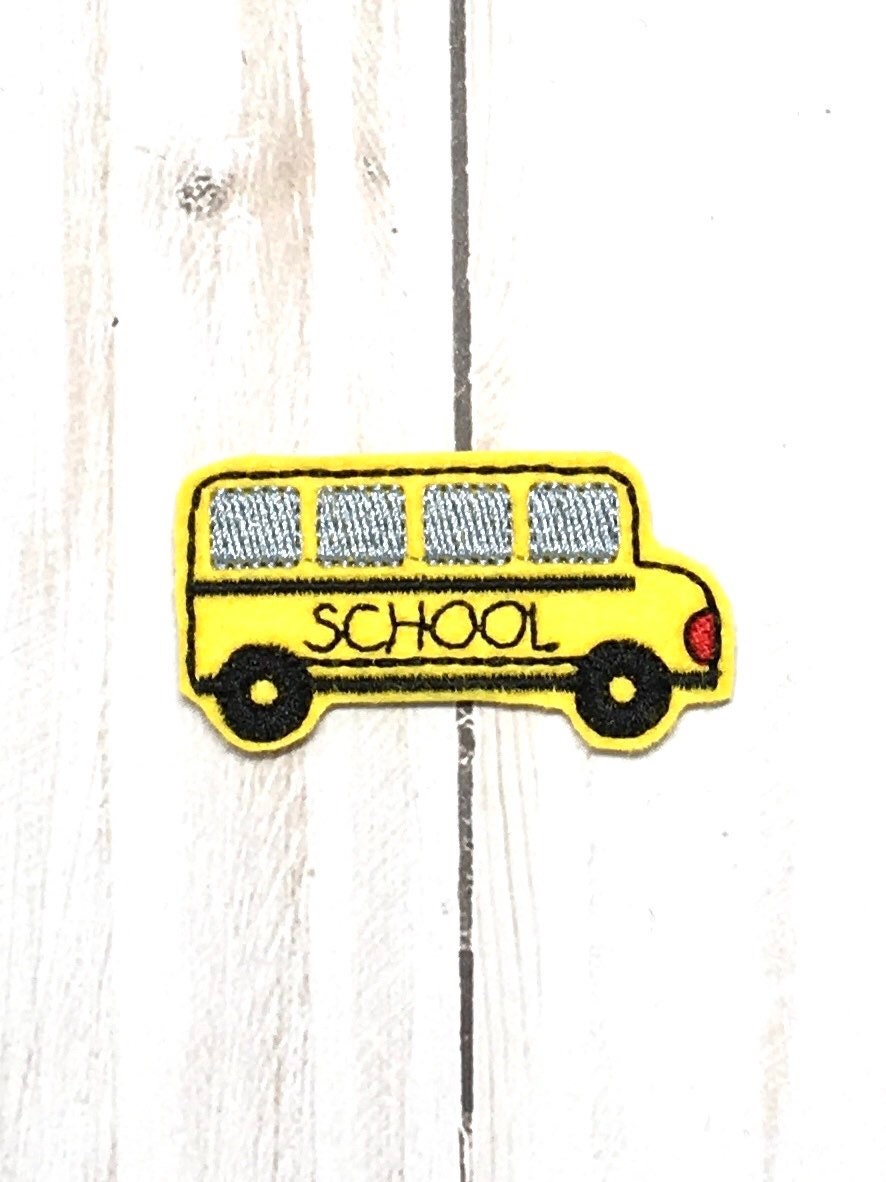 School Bus Feltie School Felties Felt Embellishments School - Etsy