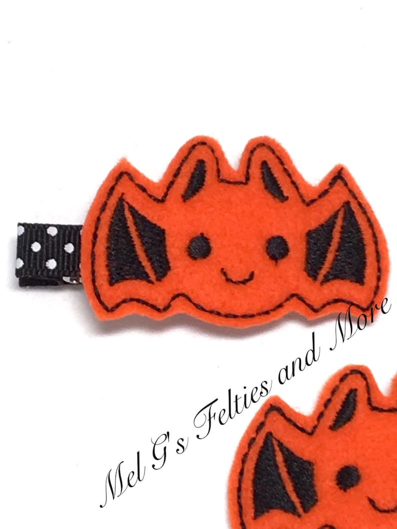 Bat Hair Clip, Bat Hair Bow, Hair Clip, Halloween Hair Clip, Halloween ...
