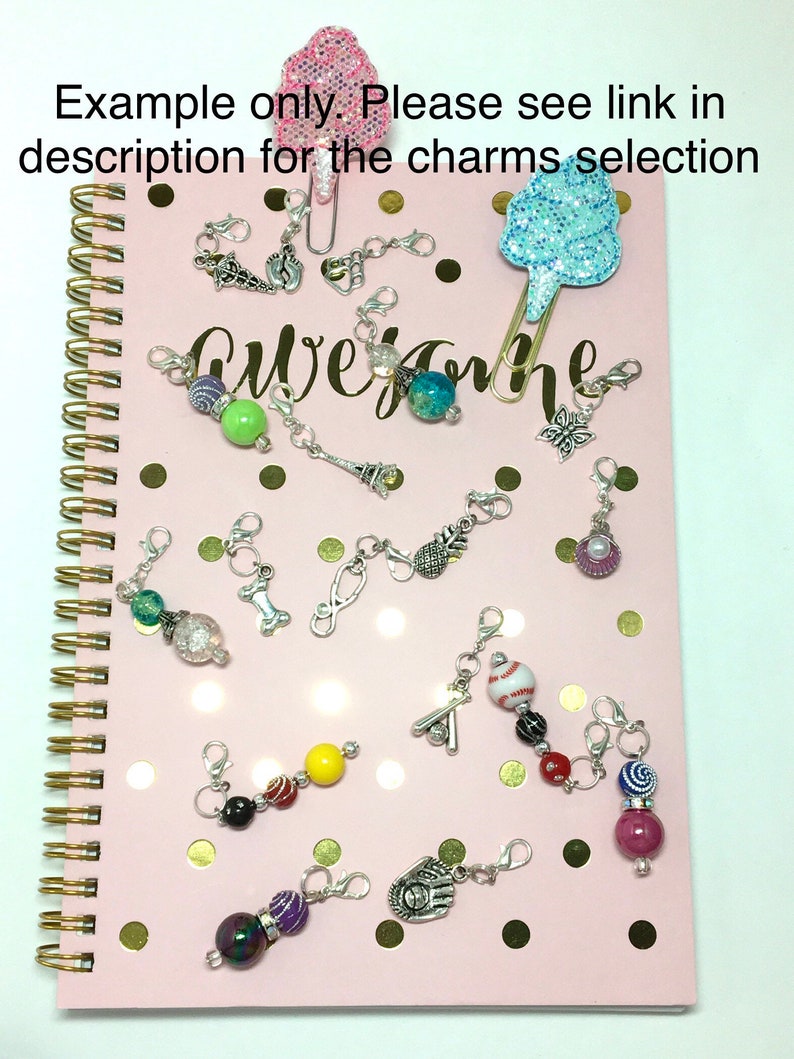 Unicorn Planner Clip, Teacher Planner Clip, Felt Paper Clip, Book Mark ...