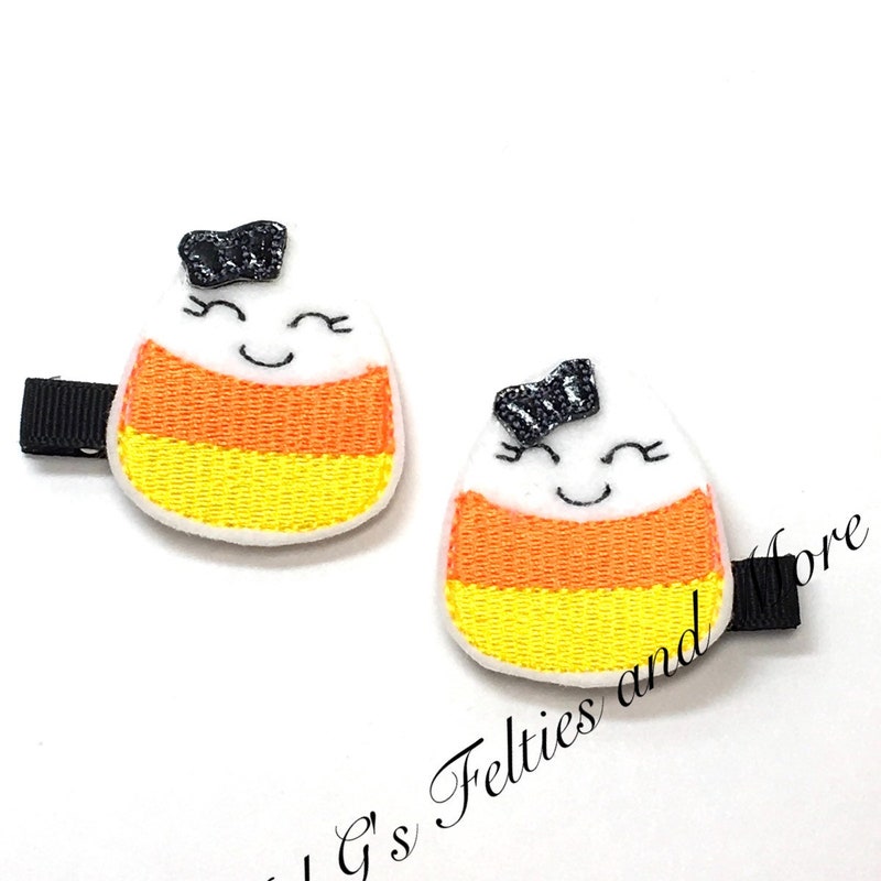 Candy Corn Hair Bow - Etsy