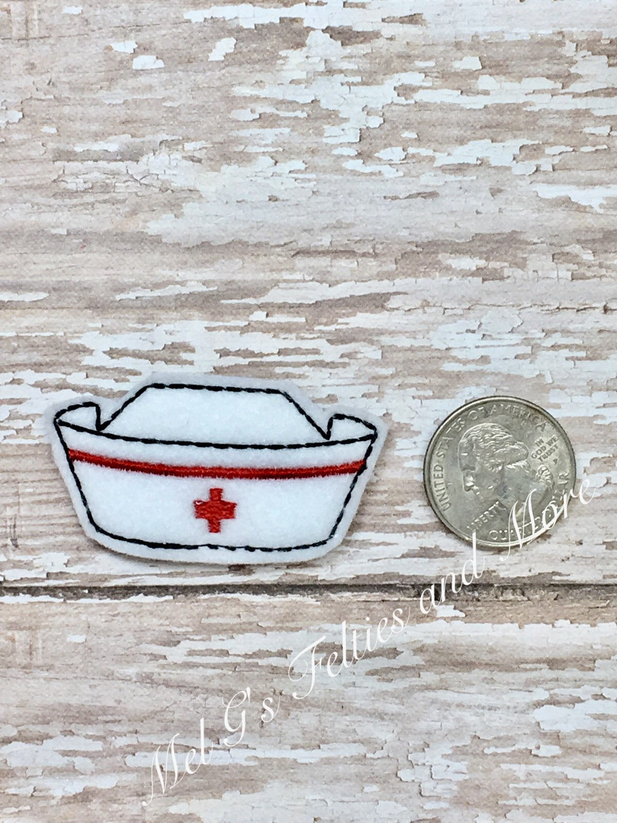 Nurse Hat Feltie, Nurse Feltie, Medical Felties, Nurse Cap Feltie, Cut ...