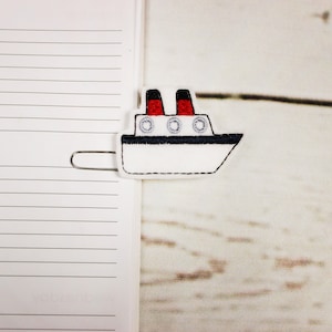 Boat Planner Clip, Ship Planner Clip, Cruise Paper Clip, Teacher ...