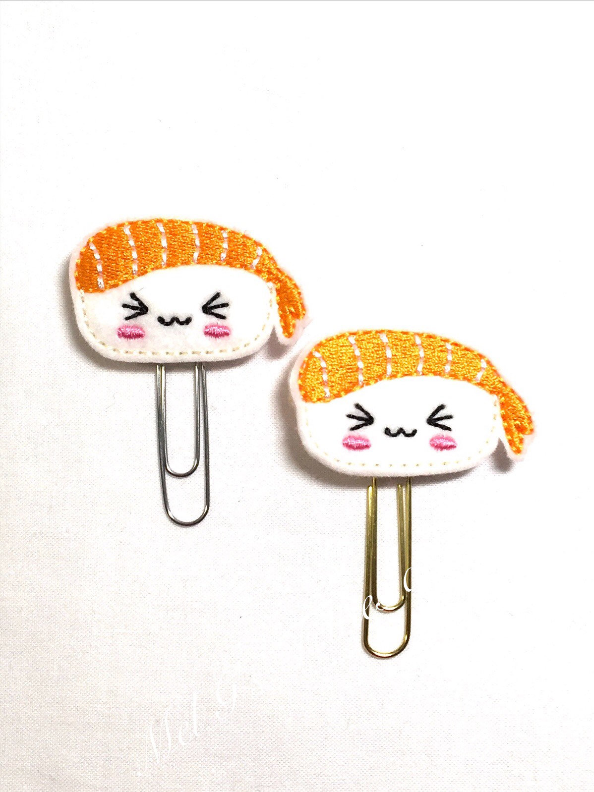 Shrimp Sushi Planner Clip, Shrimp Sushi Paper Clip, Planner Accessory ...