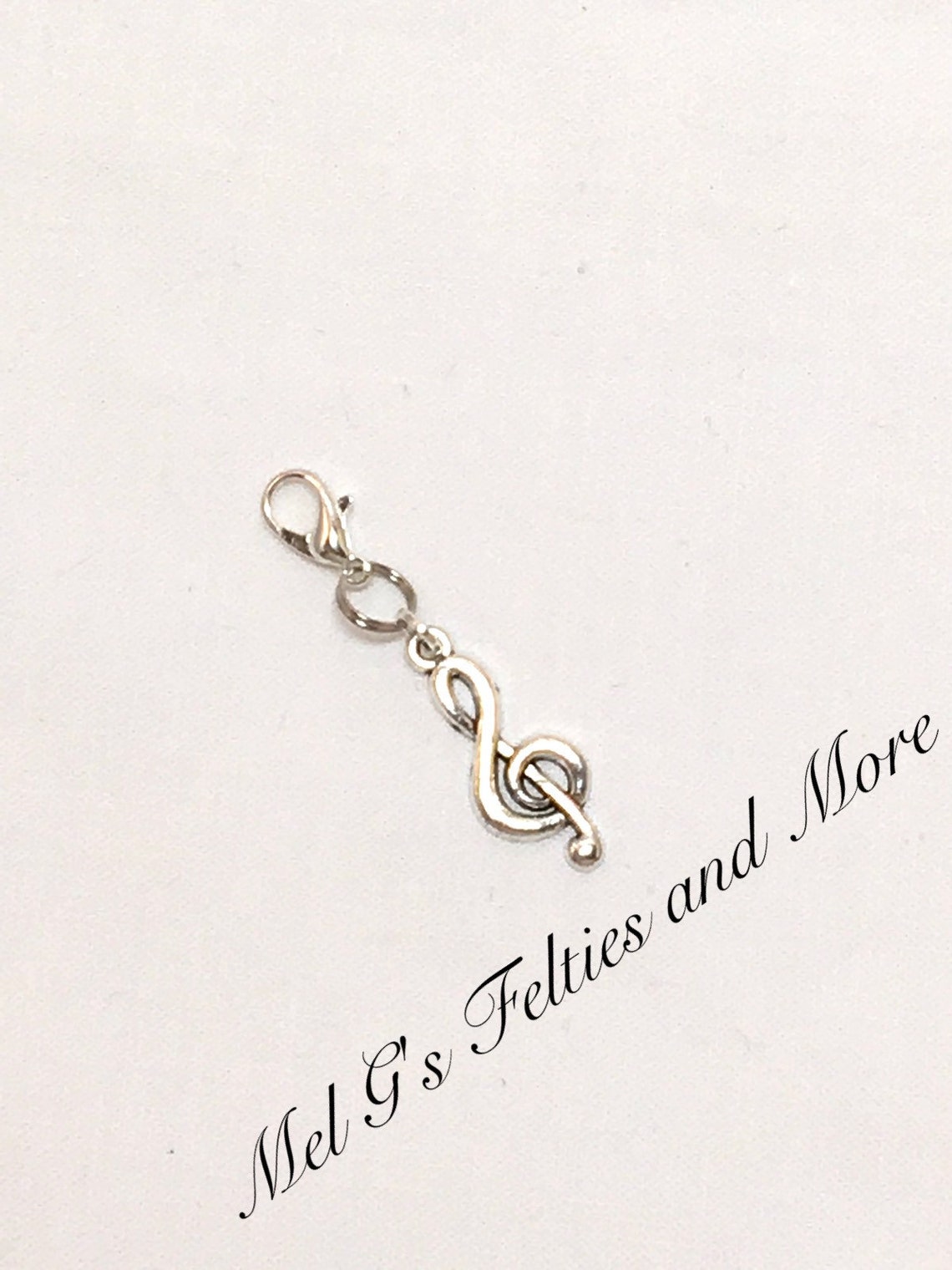 Treble Clef Music Note Charm Add on Charm Purse Charm Badge - Etsy