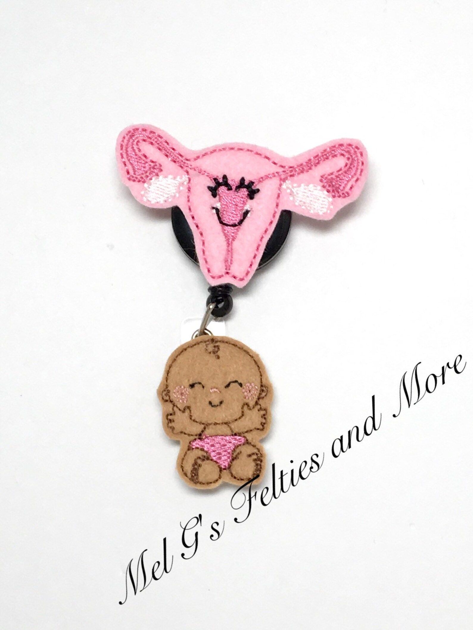 Uterus Badge Reel Baby Badge Reel OB Badge Reel Midwife | Etsy