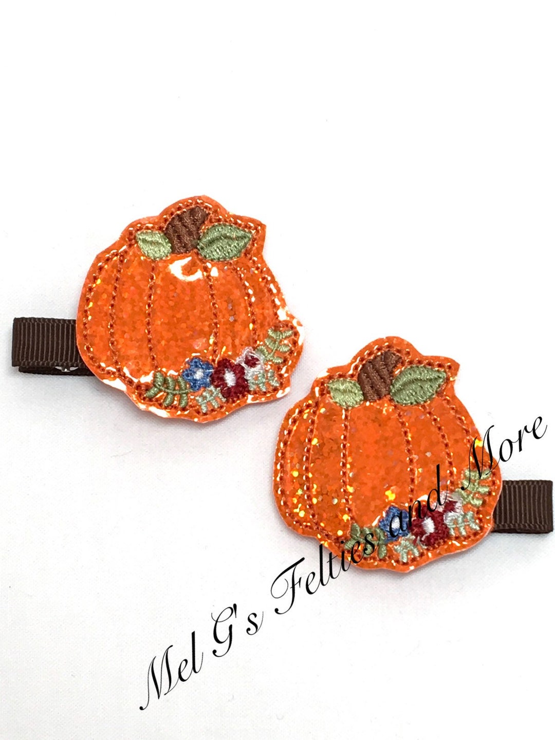 Pumpkin Hair Clip, Halloween Hair Clip, Toddler Hair Clips ...