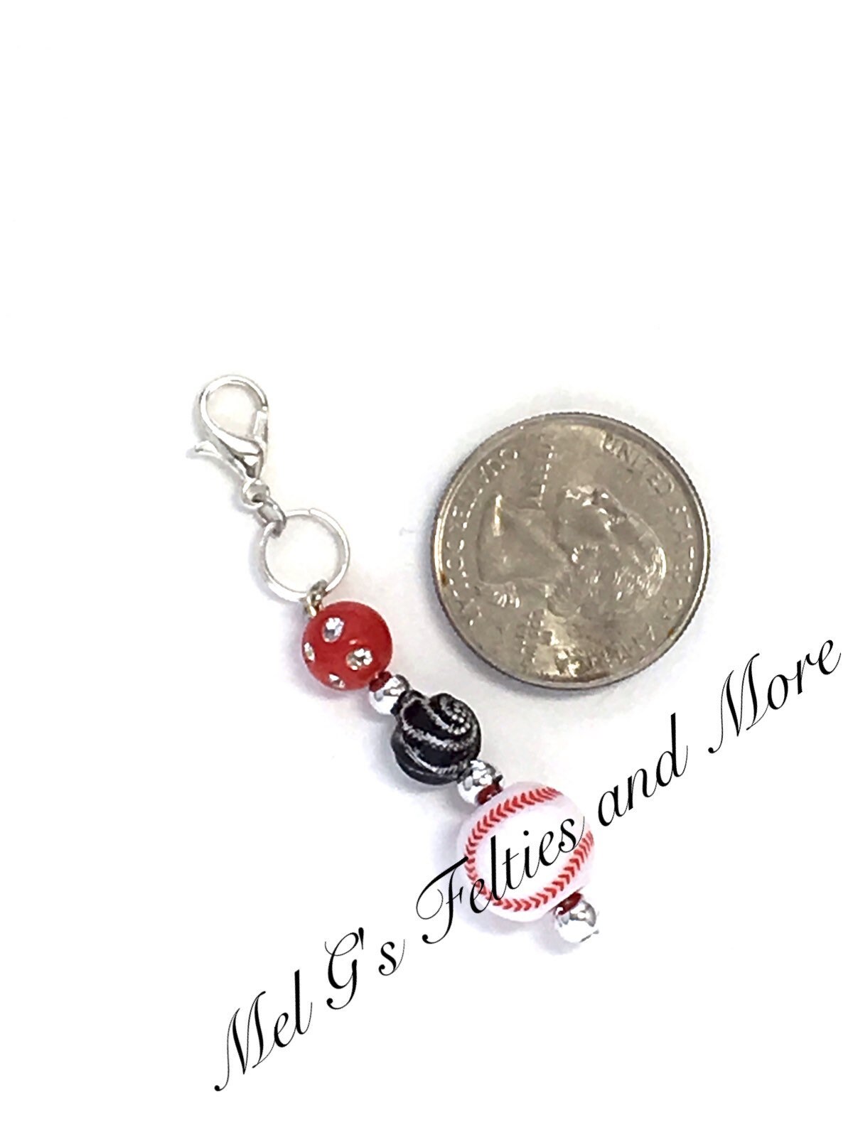 Baseball Charm, Dangle Charm, Add on Dangle Charm, Bead Charm, Badge ...