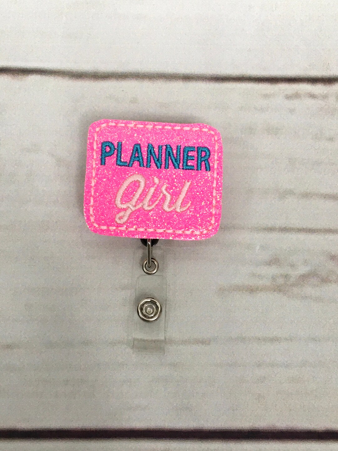Planner Girl Badge Reel, Planner Badge Reel, Glitter Nurse Badge Reel ...