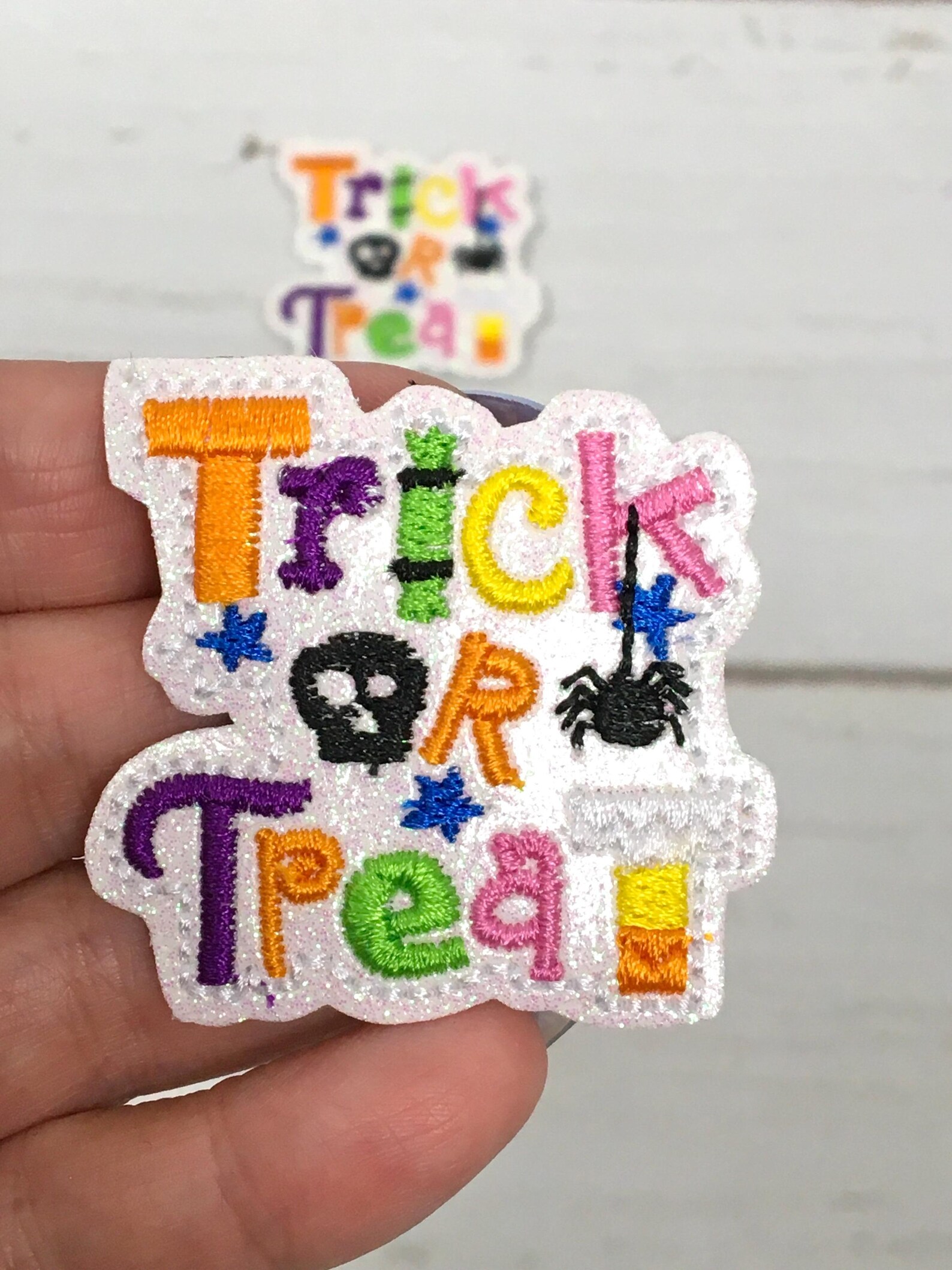 Halloween Paper Clip, Trick or Treat Paper Clip, Glitter Planner Clip ...