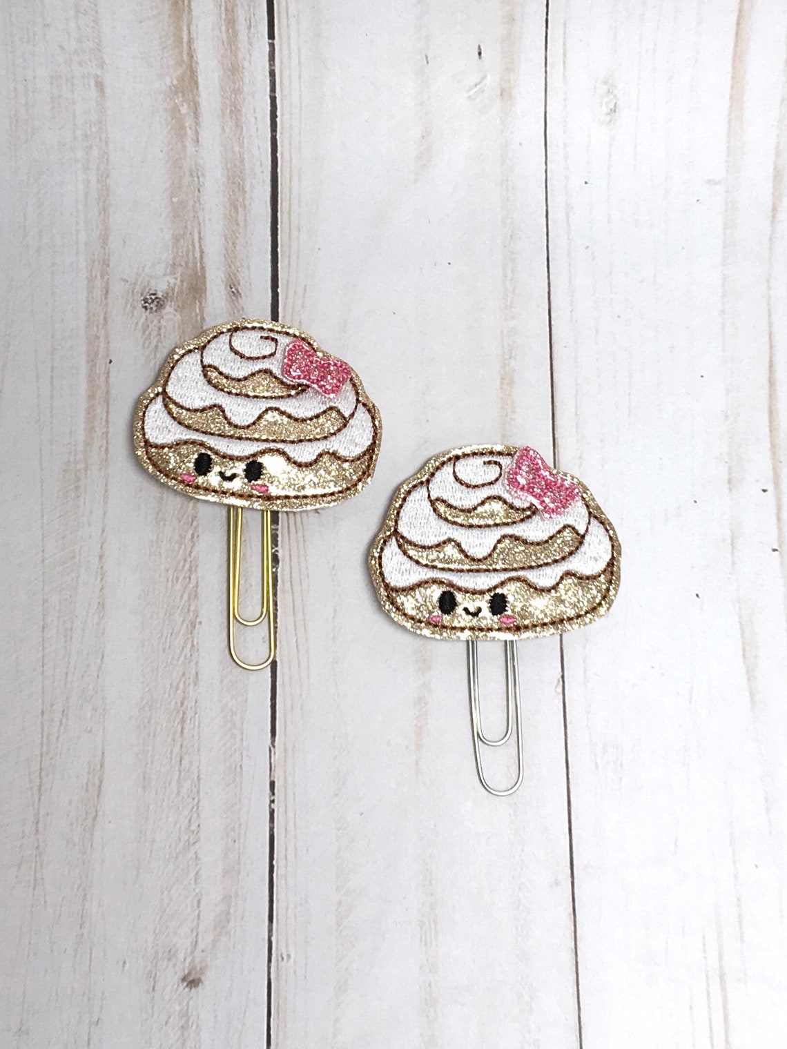 Cinnamon Roll Planner Clip, Breakfast Planner Clip, Cute Glitter ...