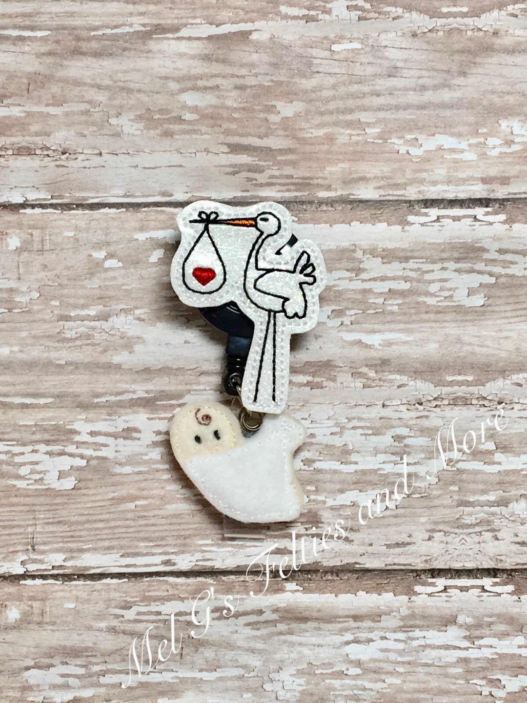 Stork Badge Reel, Labor and Delivery Badge Reel, OB Badge Reel, Nurse ...