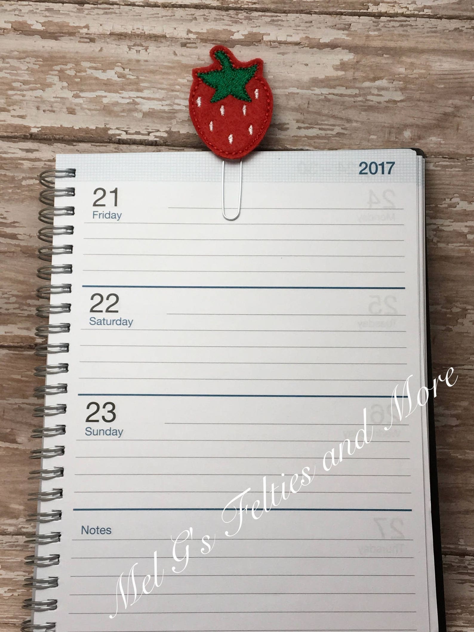 Strawberry Planner Clip Fruit Planner Clip Teacher Planner - Etsy