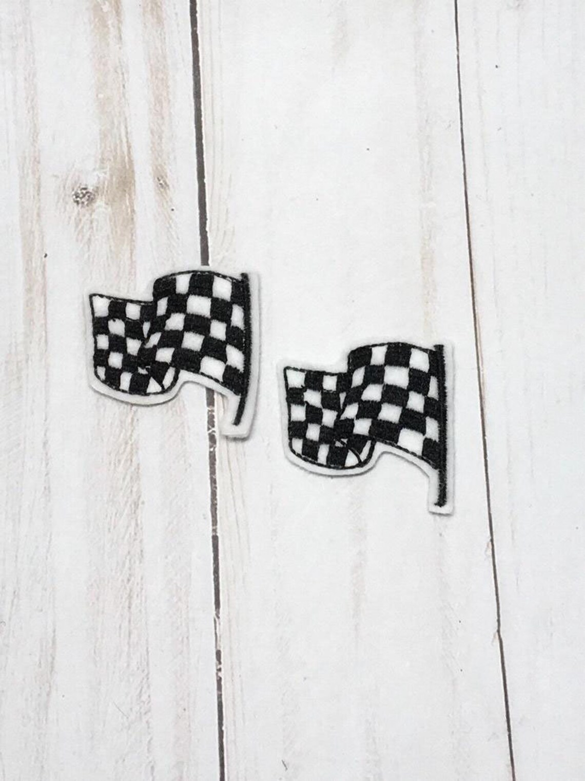Checkered Flag Feltie, Flag Feltie, Racing Feltie, Race Car Feltie ...