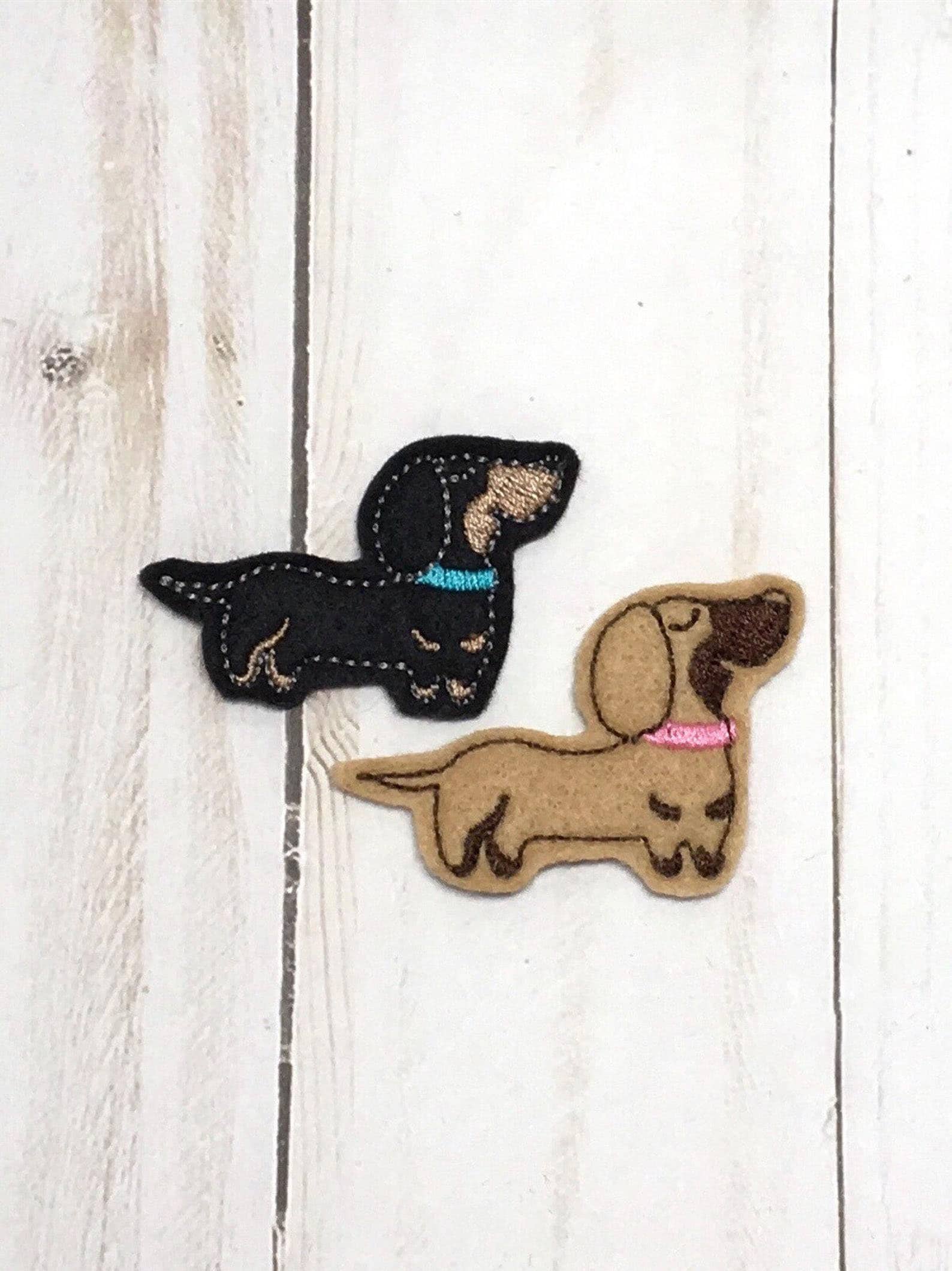 Dachshund Feltie, Weiner Dog Feltie, Dog Feltie, Animal Feltie, Dog ...
