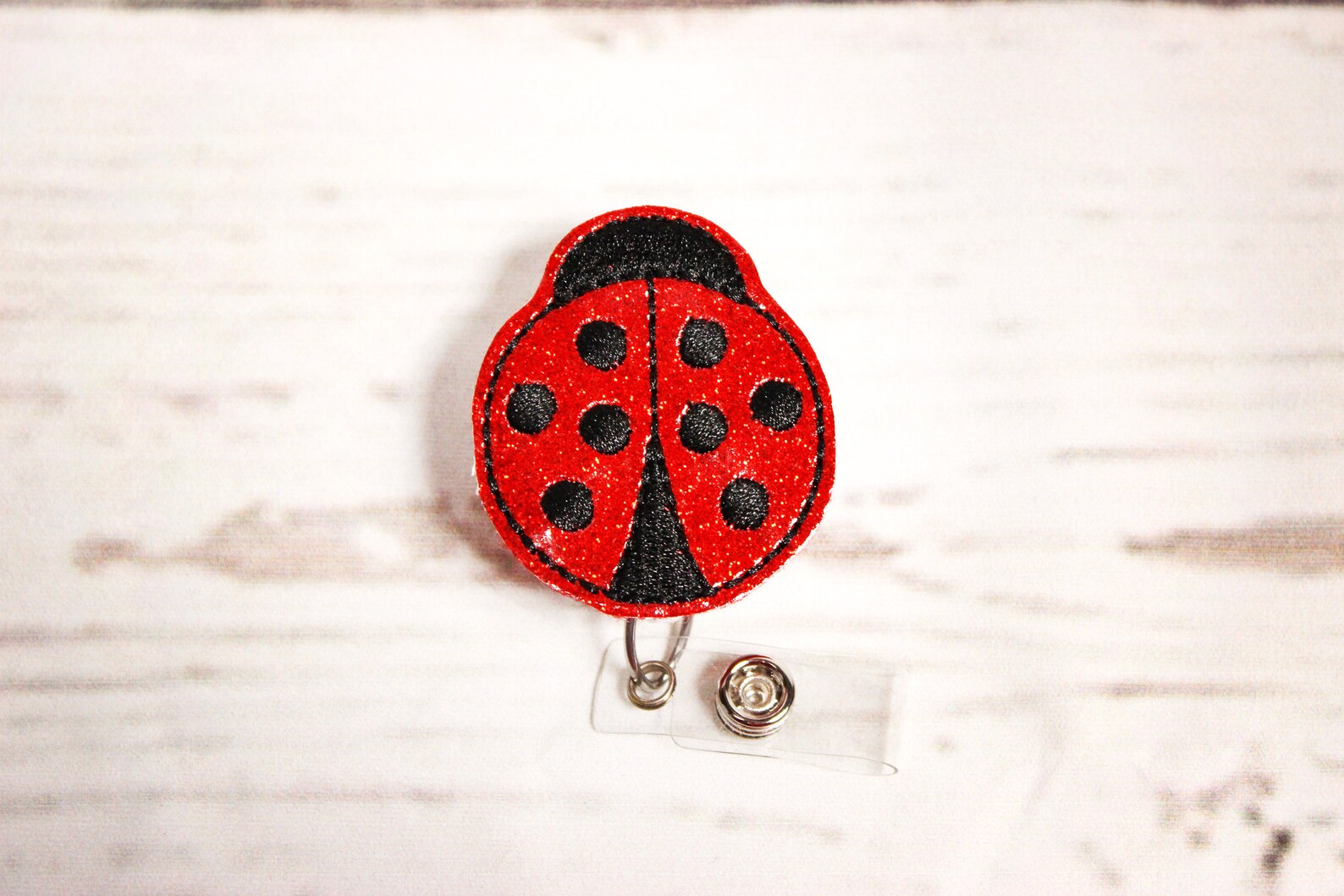Ladybug Badge Reel, Nurse Badge Reel, Nurse Badge Holder, Garden Badge ...
