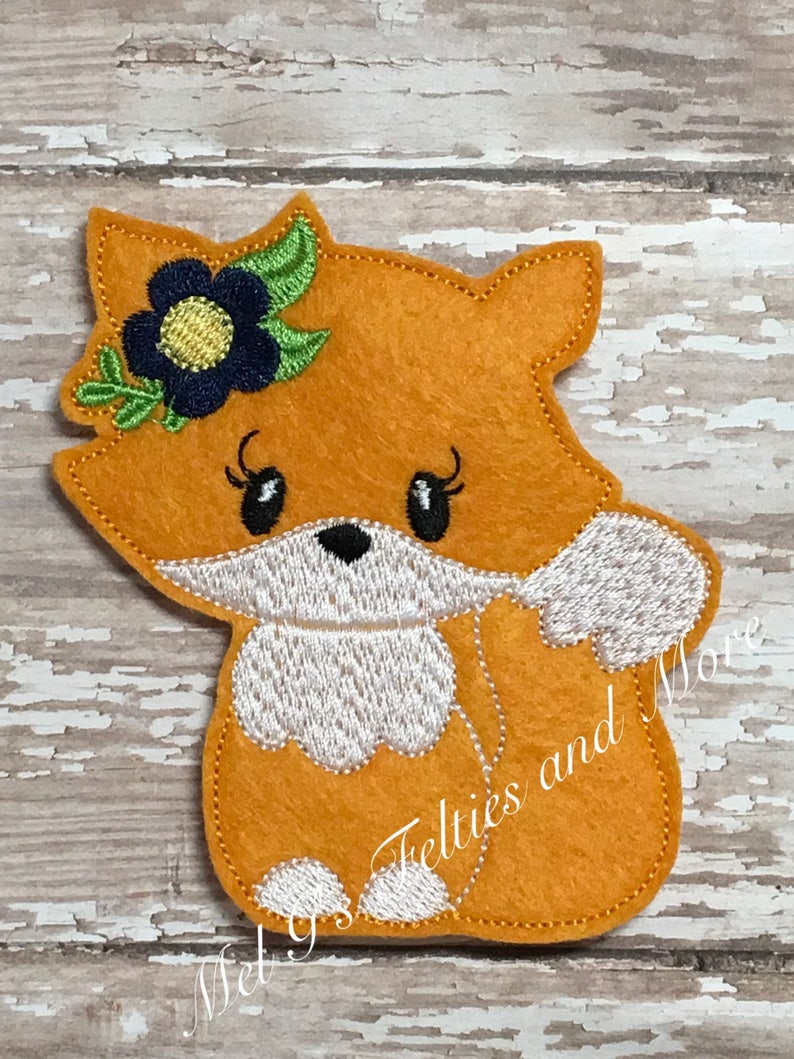 Fox Feltie, Fox Felties, Animal Feltie, Animal Felties, Woodland Animal ...