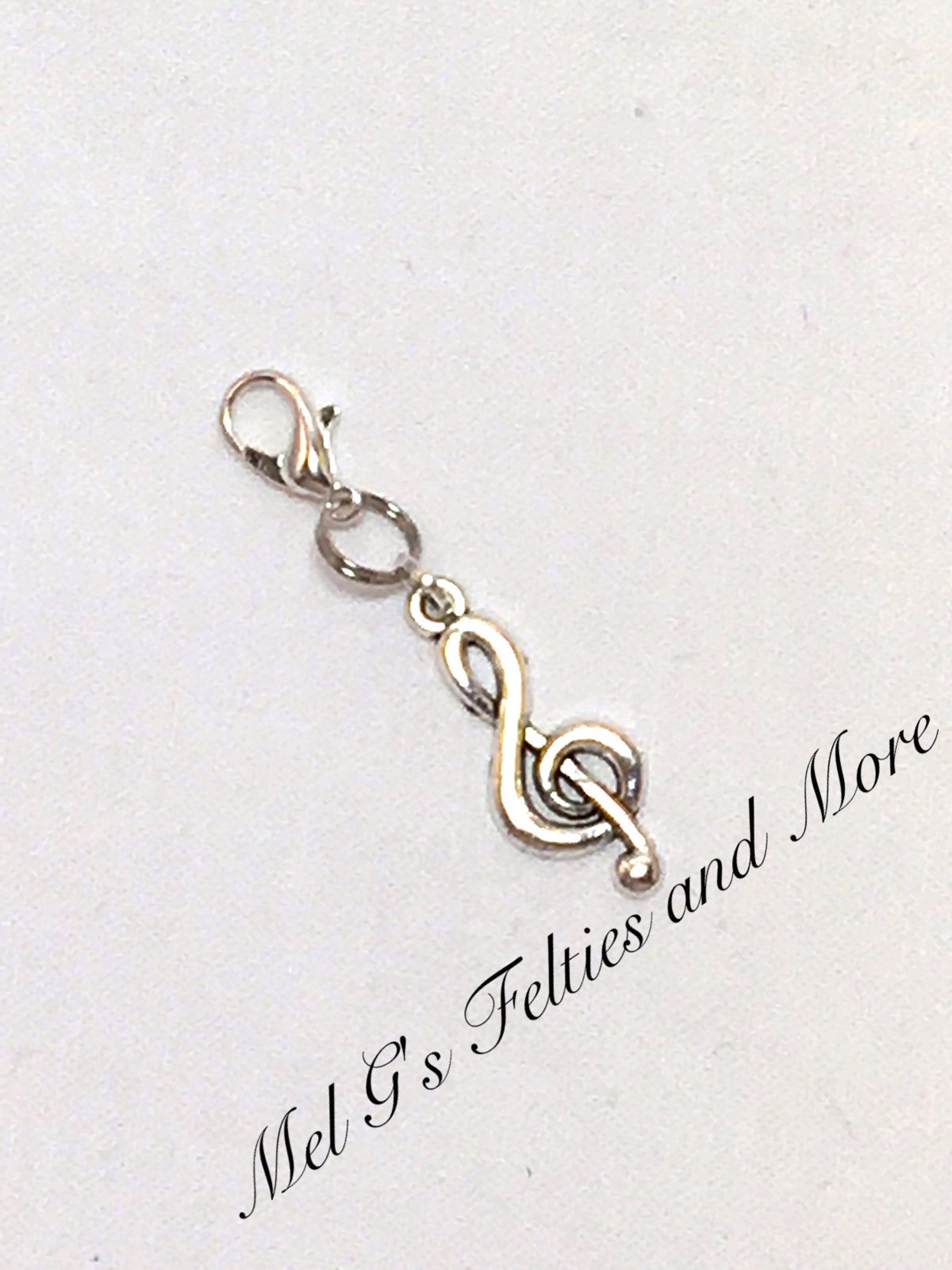 Treble Clef Music Note Charm Add on Charm Purse Charm Badge - Etsy