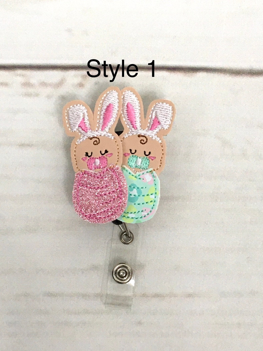 Burrito Baby Badge Reel, Labor and Delivery Badge Reel, Easter Bunny ...