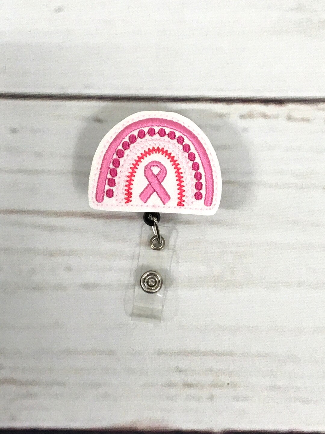 Cancer Awareness Badge Reel, Nurse Badge Reel, Breast Cancer Badge ...