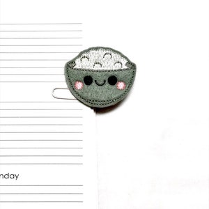 Rice Planner Clip, Rice Paper Clip, Planner Accessory, Rice Bowl Book ...