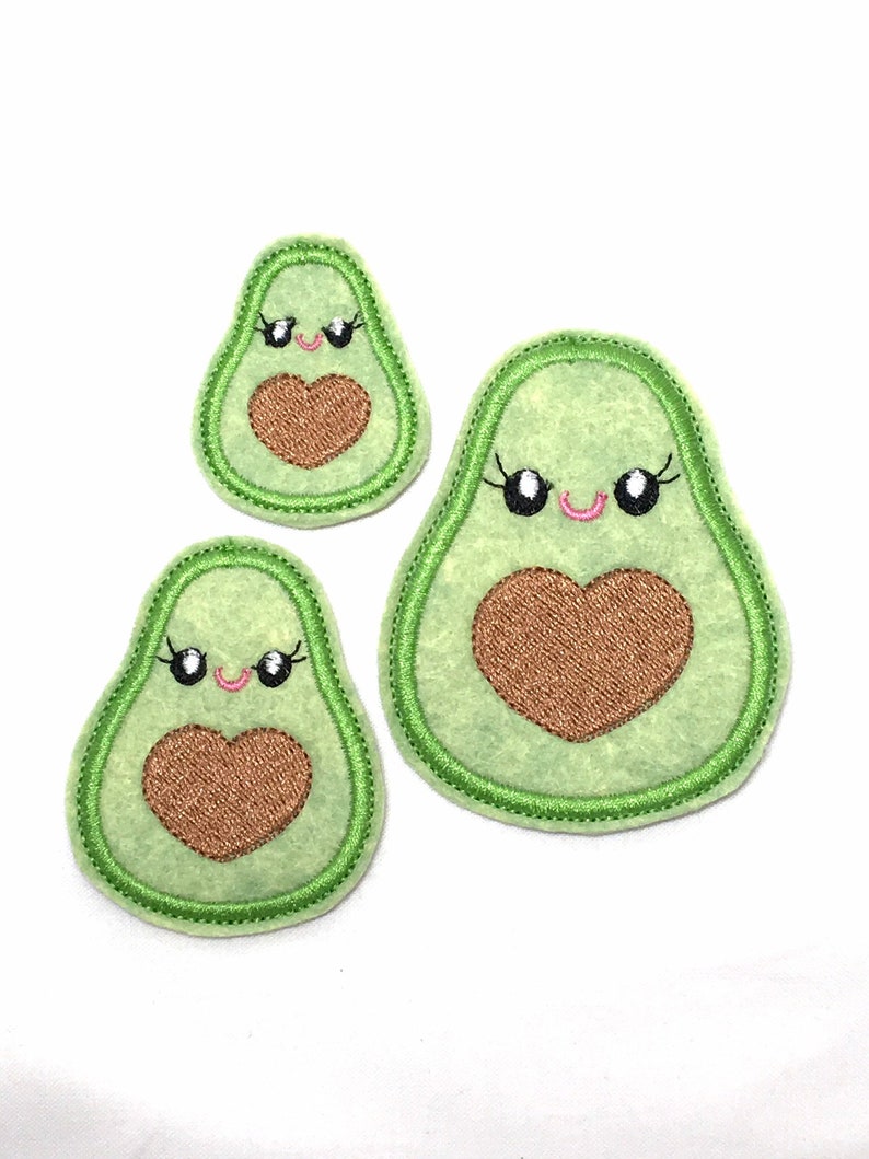 Avocado Feltie, Avocado Felties, Food Feltie, Felt Applique ...