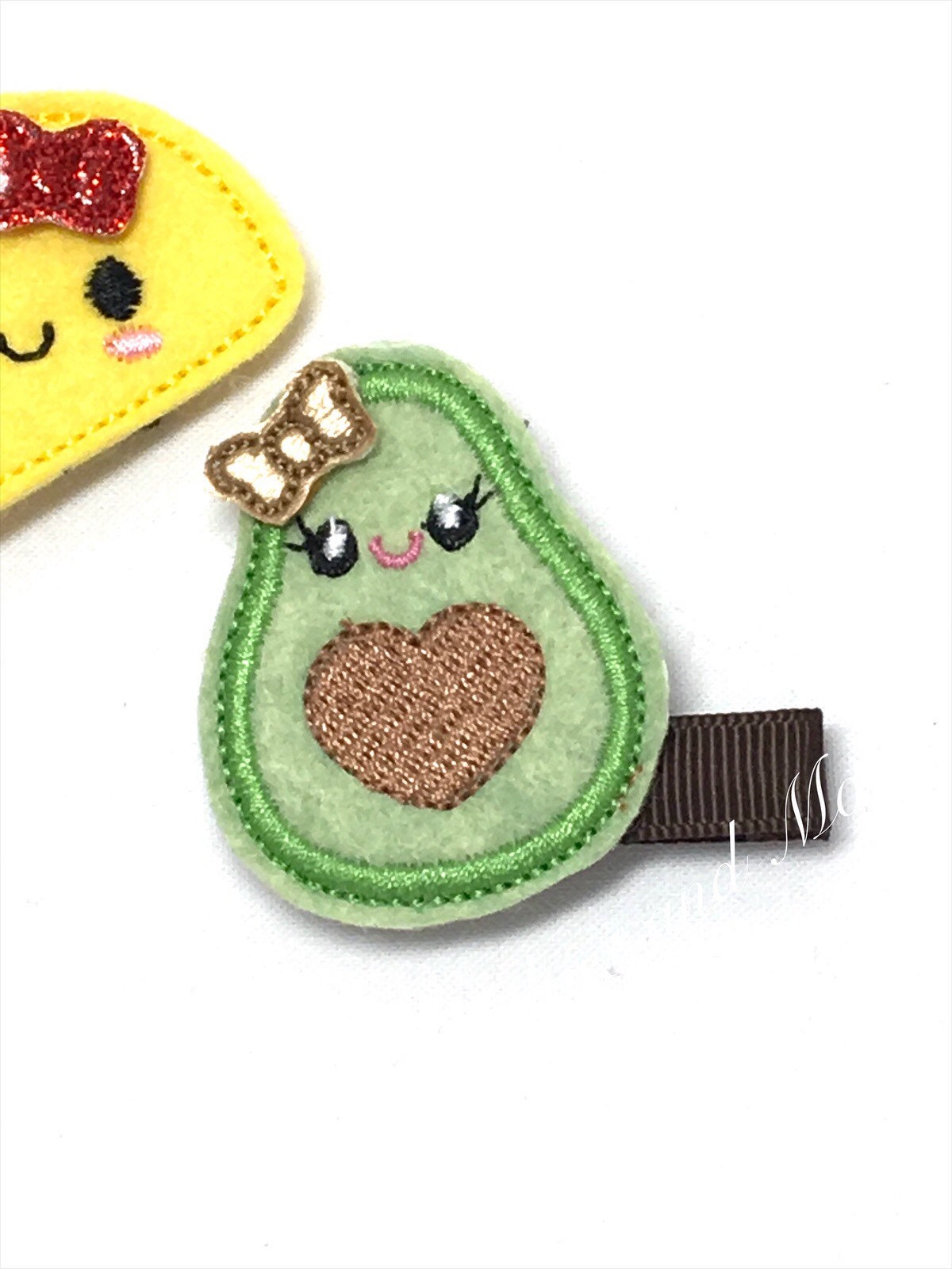 Avocado Hair Clip, Avocado Hair Bow, Taco Hair Clip, Taco Hair Bow ...