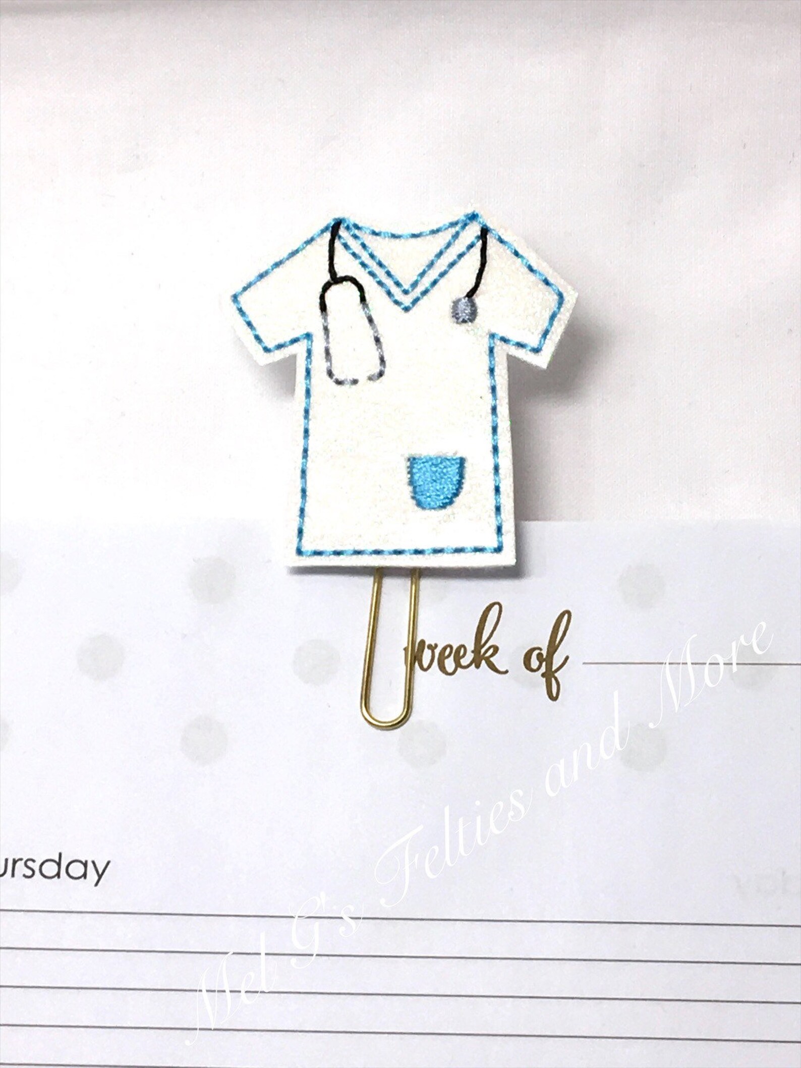 Scrub Top Planner Clip Scrub Top Paper Clip Scrubs Paper - Etsy