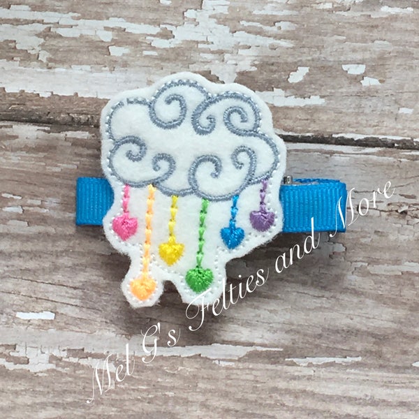 Felt Cloud Hair Clip - Etsy