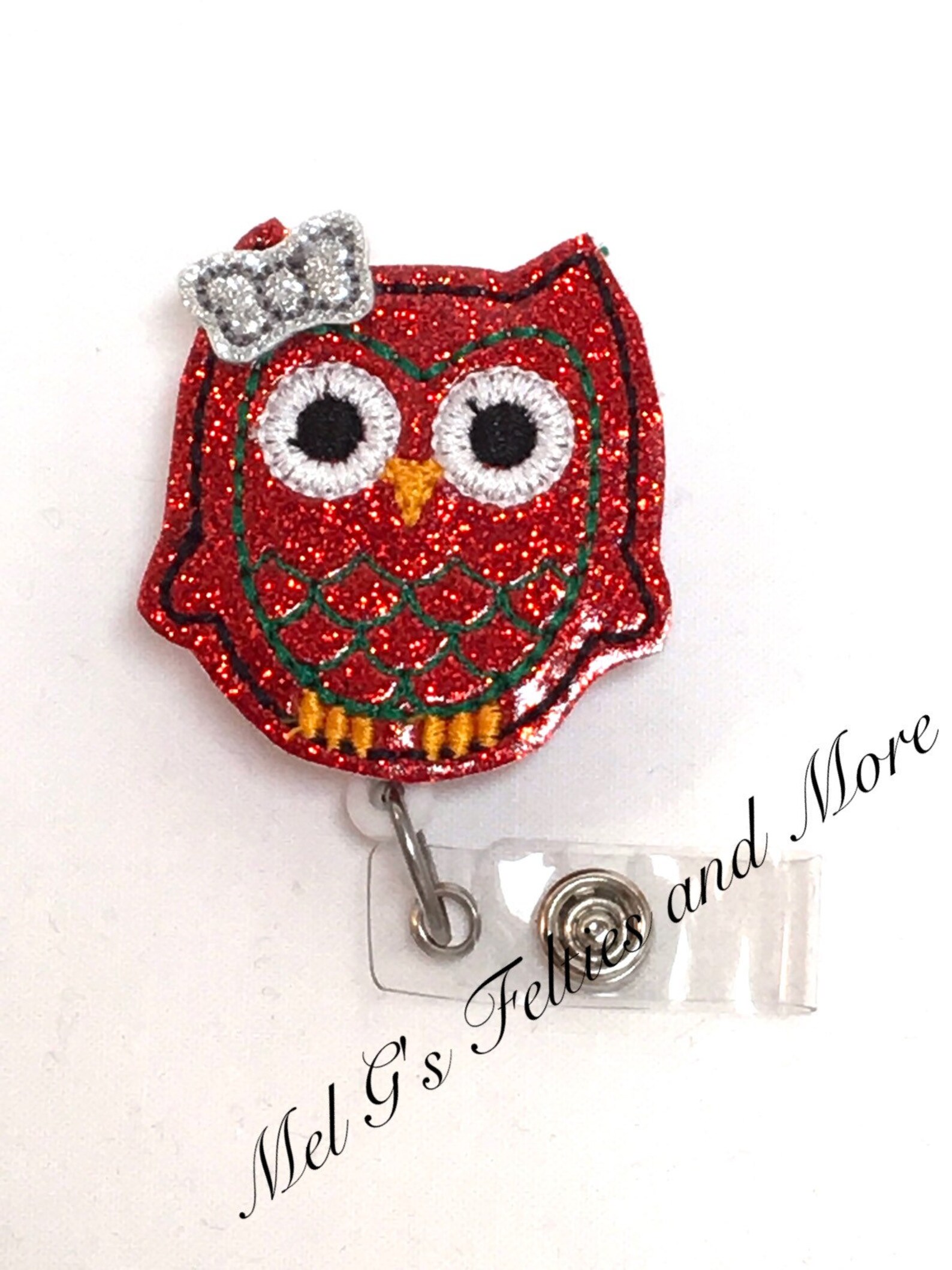 Owl Badge Reel, Badge Reel, Nurse Badge Reel, Christmas Badge Reel, RN ...