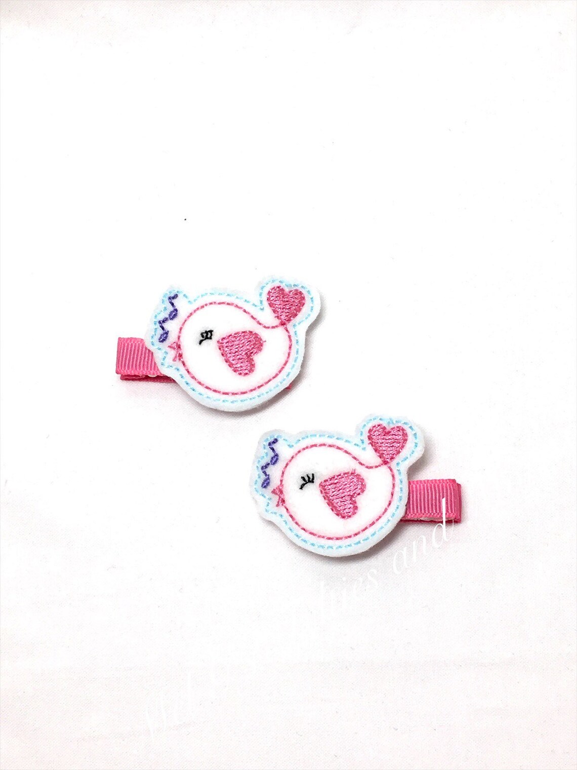 Song Bird Hair Clip Love Bird Hair Bow Valentine's Day - Etsy