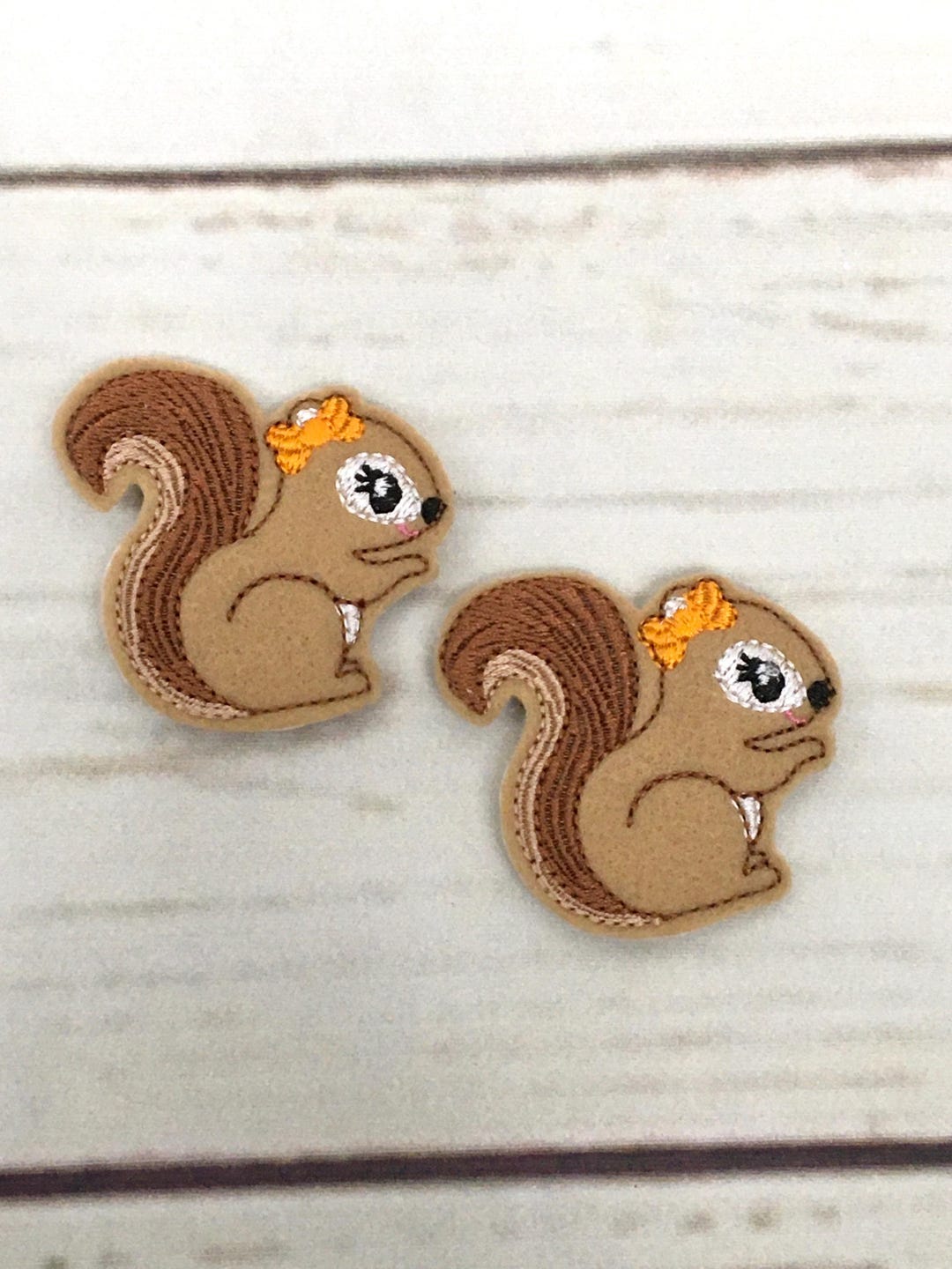 Squirrel Feltie, Animal Feltie, Forest Felties, Woodland Animal Felties ...