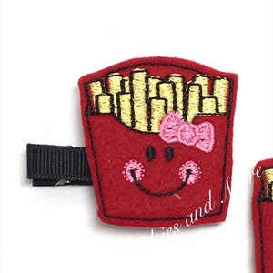 Fries Hair Clip, Fries Hair Bow, Toddler Hair Clips, French Fries Hair ...