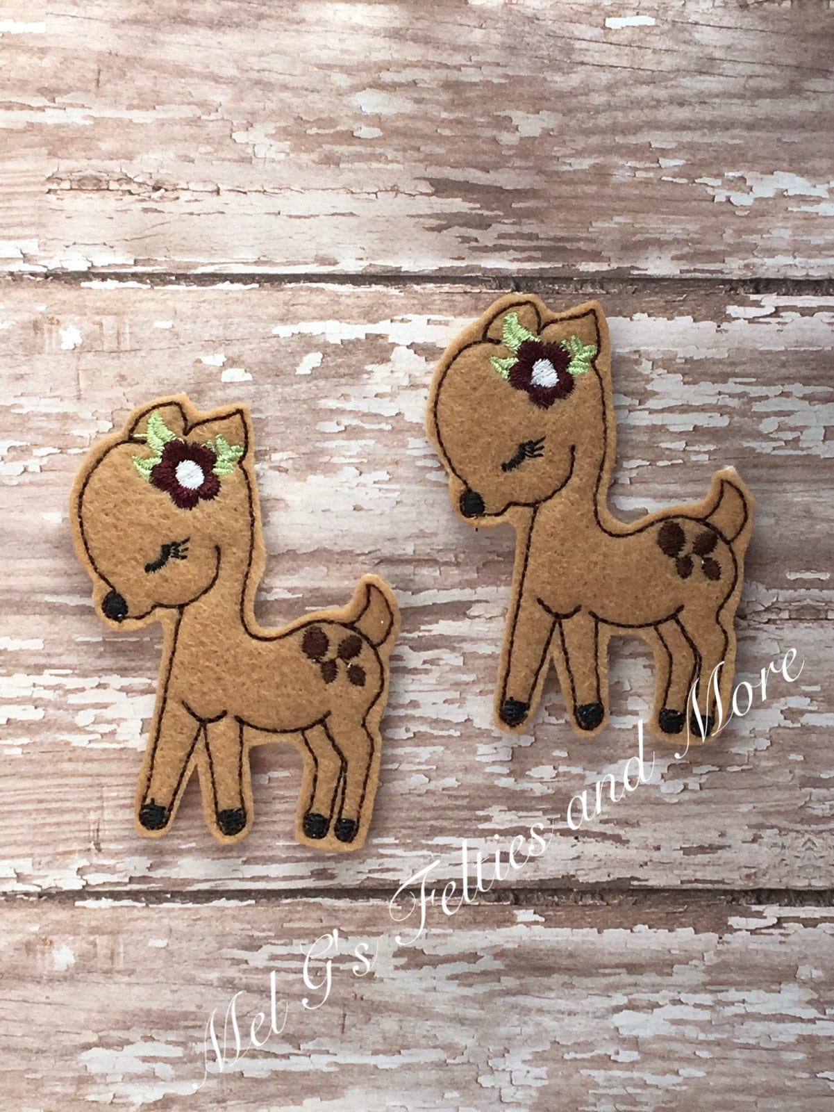 Deer Feltie, Woodland Animal Feltie, Deer Feltie Embellishment ...