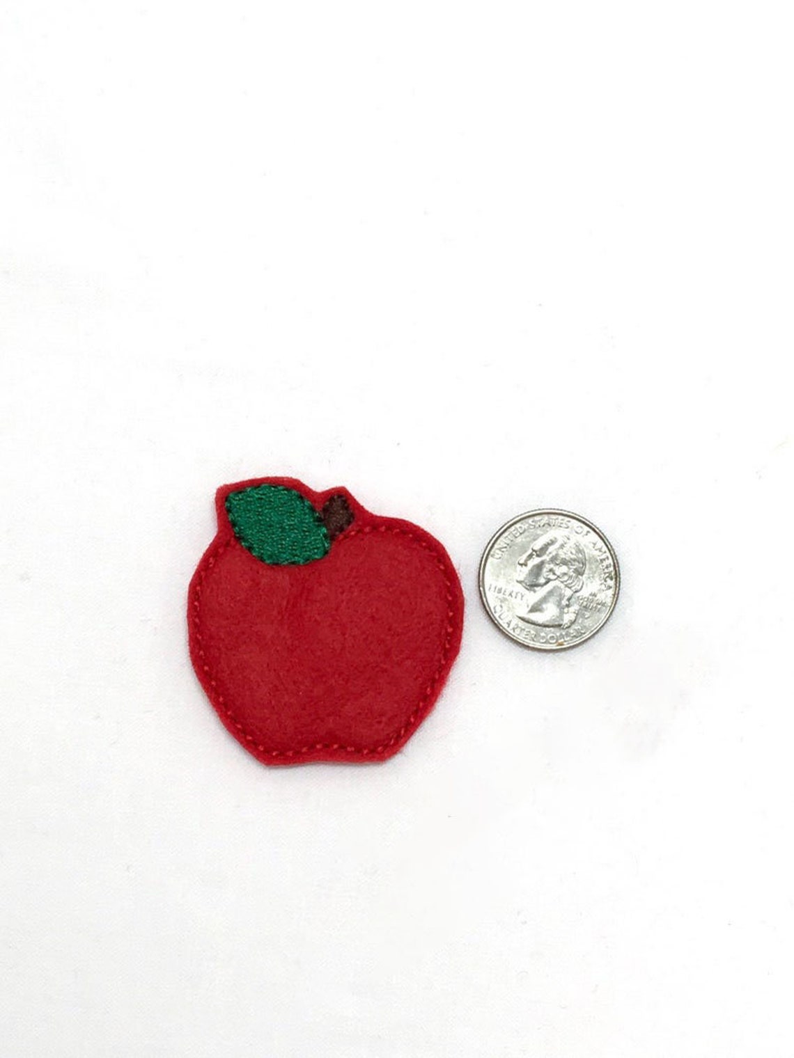 Teacher Planner Clip Apple Embroidered Feltie Paper Clip - Etsy