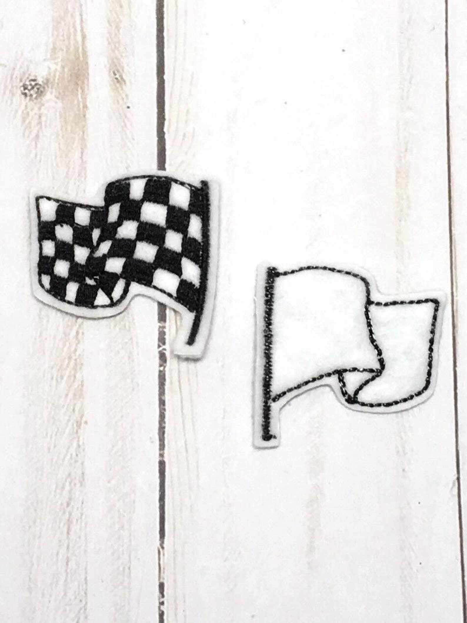 Checkered Flag Feltie, Flag Feltie, Racing Feltie, Race Car Feltie ...