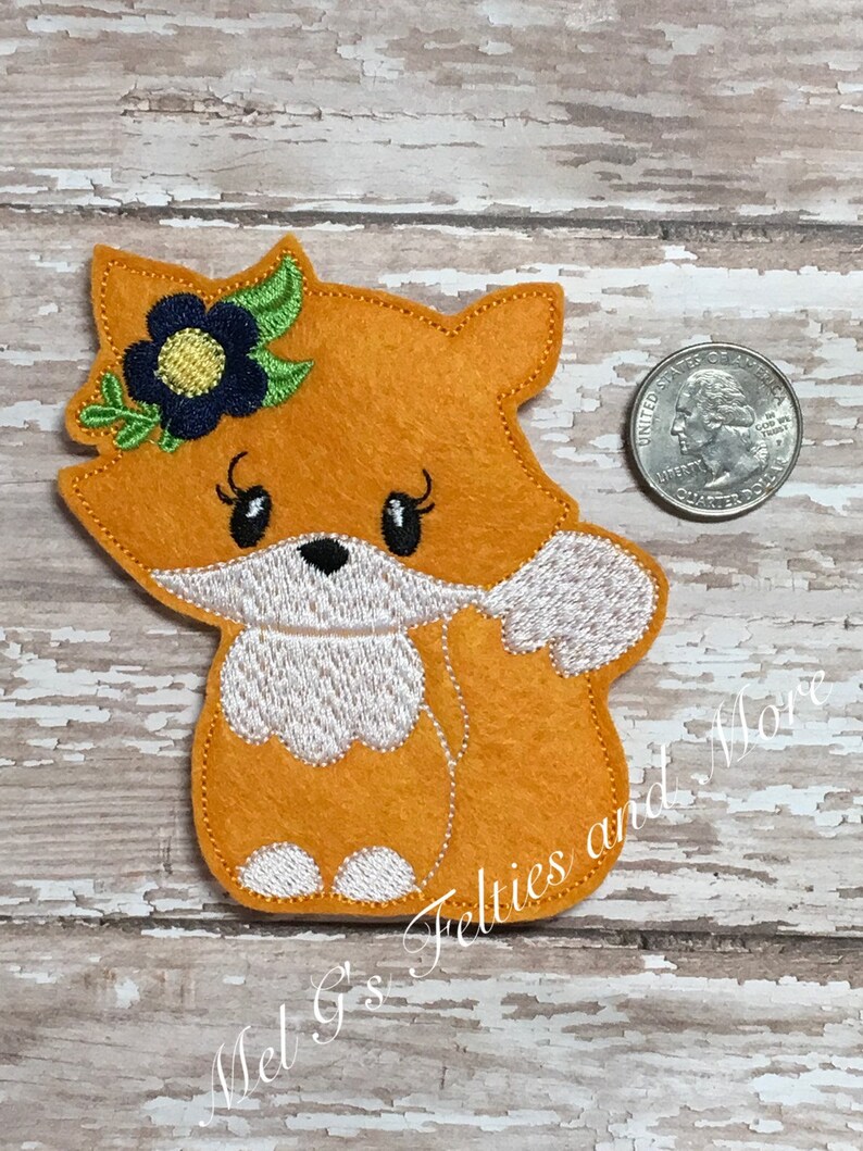 Fox Feltie, Fox Felties, Animal Feltie, Animal Felties, Woodland Animal ...