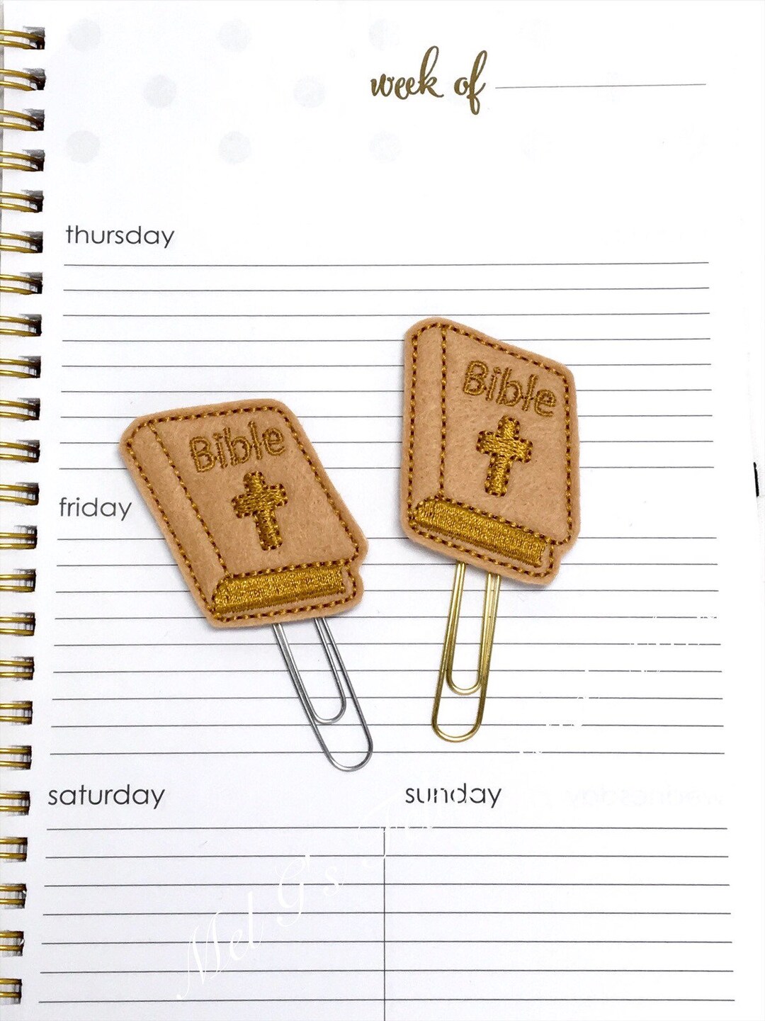 Bible Planner Clip, Bible Paper Clip, Church Planner Clip, Book Mark ...